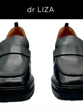 dr Liza | Shoes | Dr Liza Black Leather Loafers Bnib | Poshmark